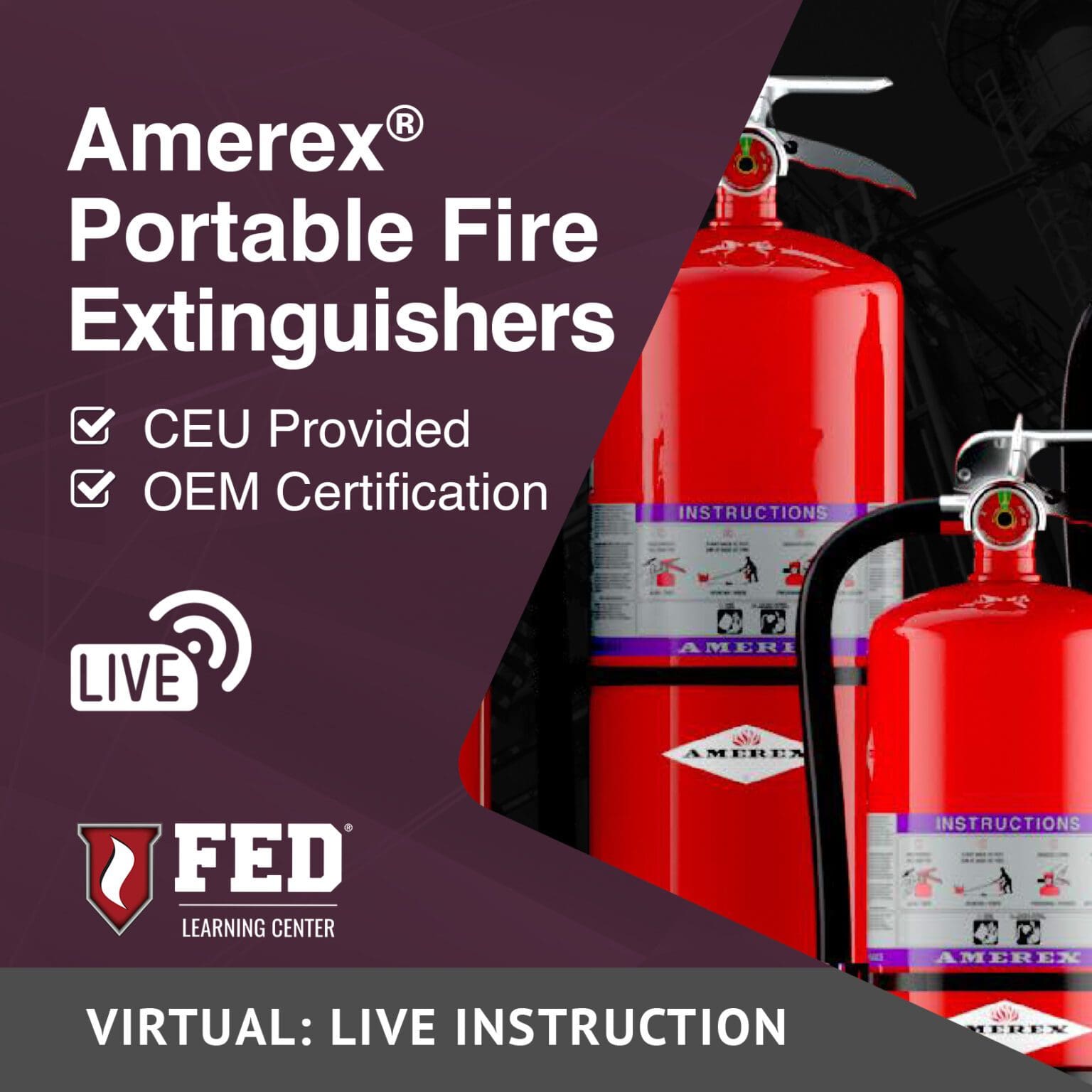 Amerex® Portable Fire Extinguishers - FED Learning Center