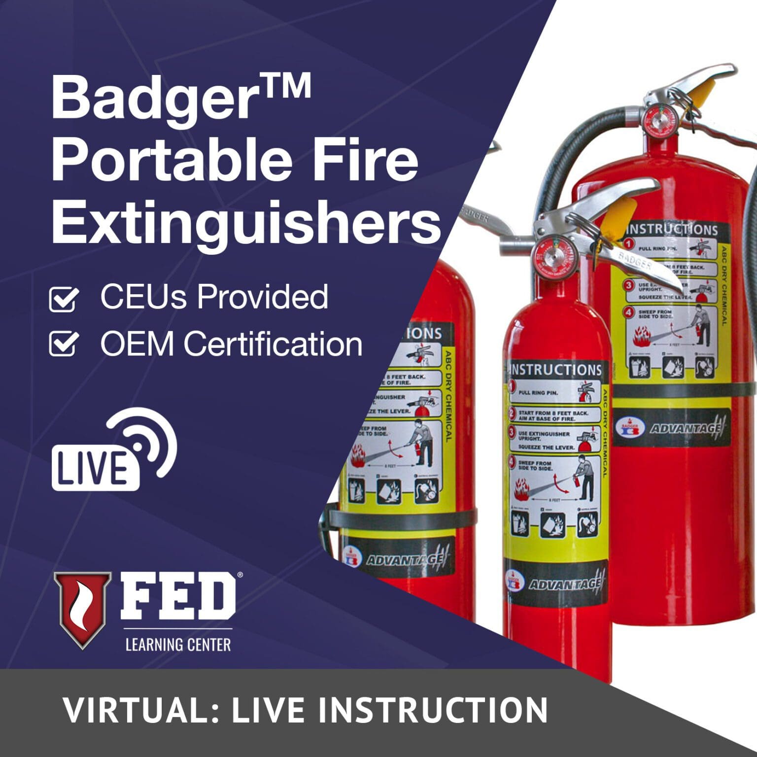 Badger Portable Fire Extinguishers | ODM - FED Learning Center